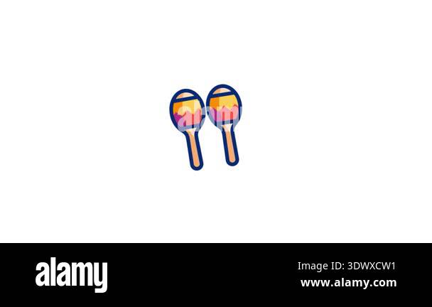 Maracas Animated Icon Professional animated icon designed for modern ...