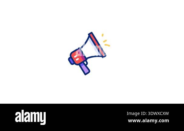 Megaphone Animated Icon Professional animated icon designed for modern ...