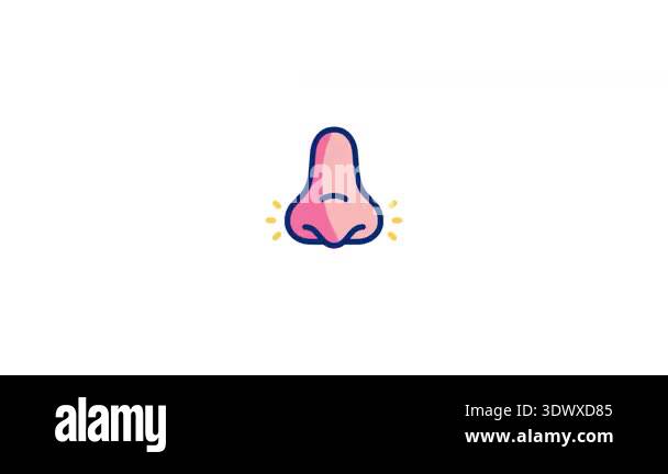 Nose Animated Icon Professional animated icon designed for modern ...