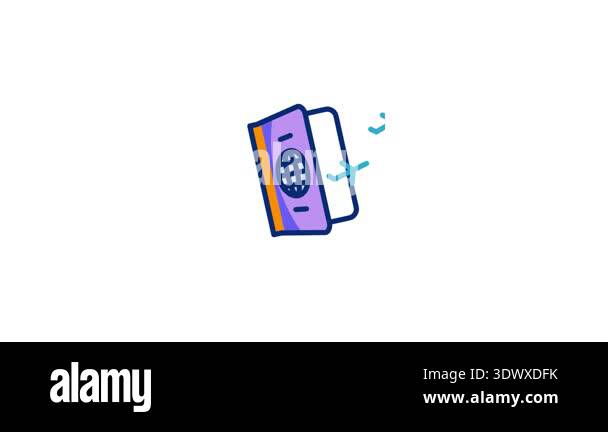 Passport Animated Icon Professional animated icon designed for modern ...