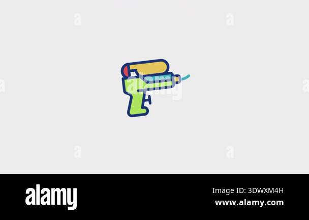 Water Gun Animated Icon Professional animated icon designed for modern ...