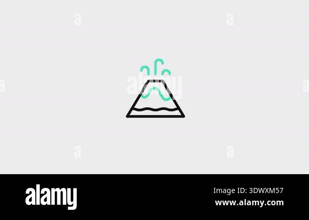 Volcano Animated Icon Professional animated icon designed for modern ...