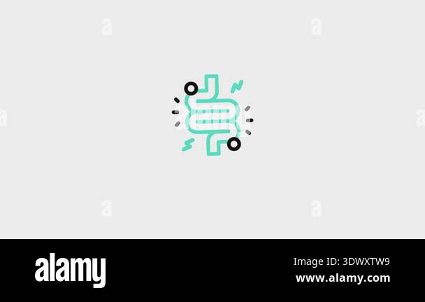 Diarrhea Animated Icon Professional animated icon designed for modern ...