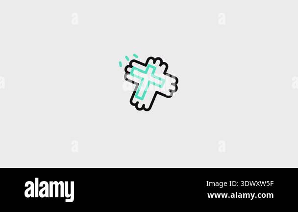 Cross Animated Icon Professional animated icon designed for modern ...