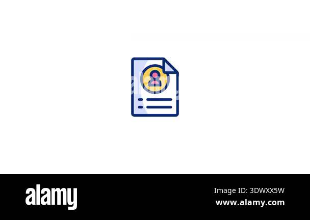 Curriculumvitae Animated Icon Professional animated icon designed for ...