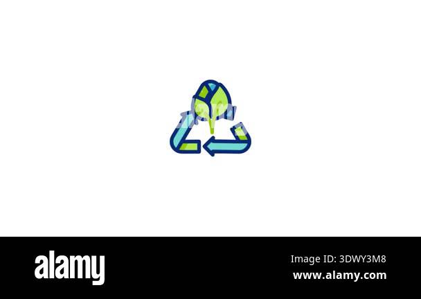 Recycling Animated Icon Professional animated icon designed for modern ...