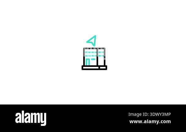 Qibla Animated Icon Professional animated icon designed for modern ...