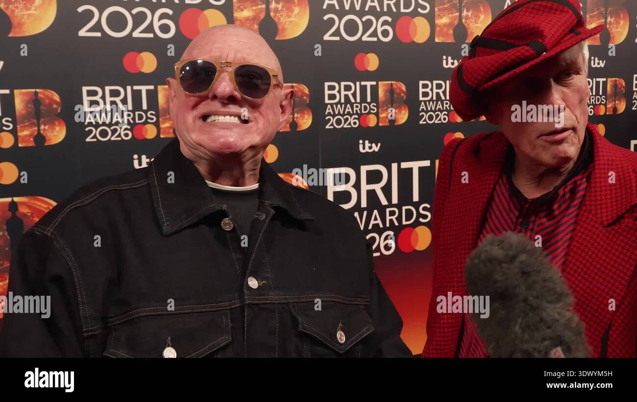 BRITS 2026: Happy Mondays, Wolf Alice and Wet Leg Stock Video Footage ...