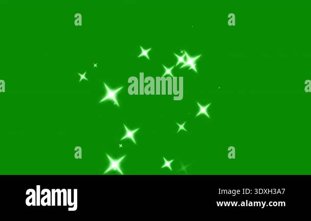 Twinkling sparkle glitter stars animation with shining doodle-style ...