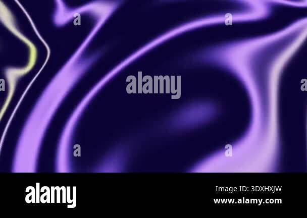 Abstract background animation with neon swirls in purple and yellow ...