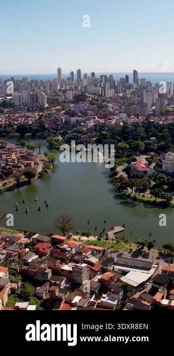 Dique Tororo Public Park at downtown Salvador Bahia Brazil. Tropical ...