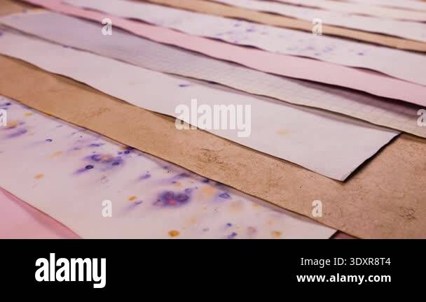 Handmade craft paper with natural vegetable dye texture. Eco recycled ...