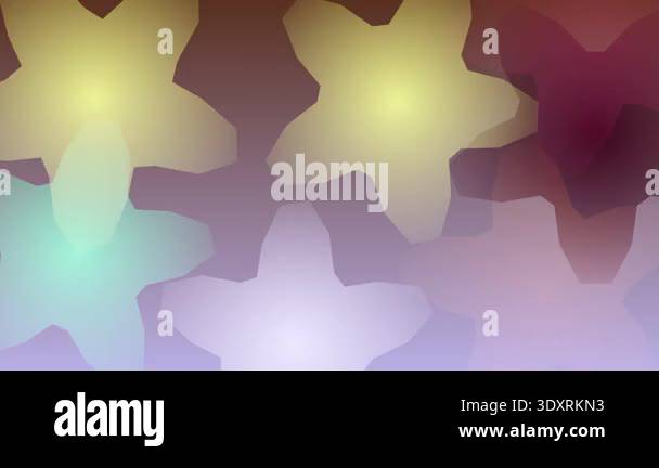 Colorful Star Shapes with Soft Gradient Background Stock Video Footage ...