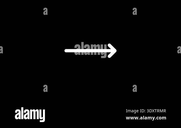 Arrow Animation on a Green Screen Background. Seamless Loop Animation ...