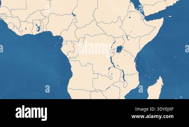 Beautiful zoom in of a democratic republic of the congo map with most ...