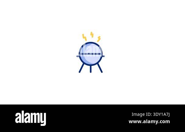 Barbecue Animated Icon Professional animated icon designed for modern ...