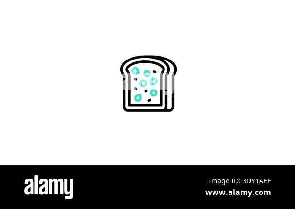 Bread Animated Icon Professional animated icon designed for modern ...