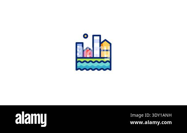 Canal Animated Icon Professional animated icon designed for modern ...