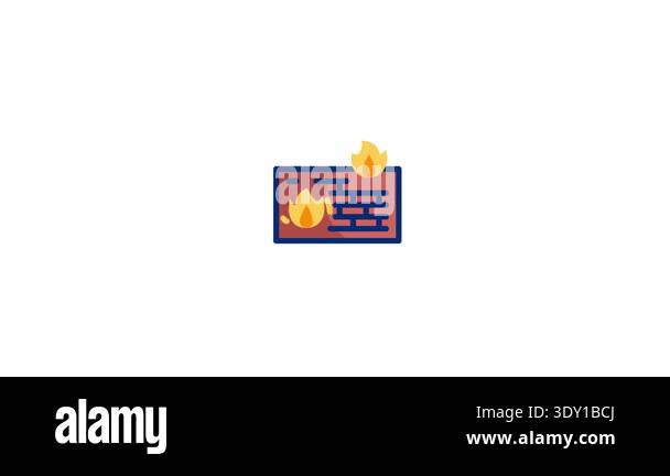 Firewall Animated Icon Professional animated icon designed for modern ...