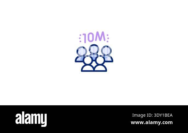 Followers Animated Icon Professional animated icon designed for modern ...