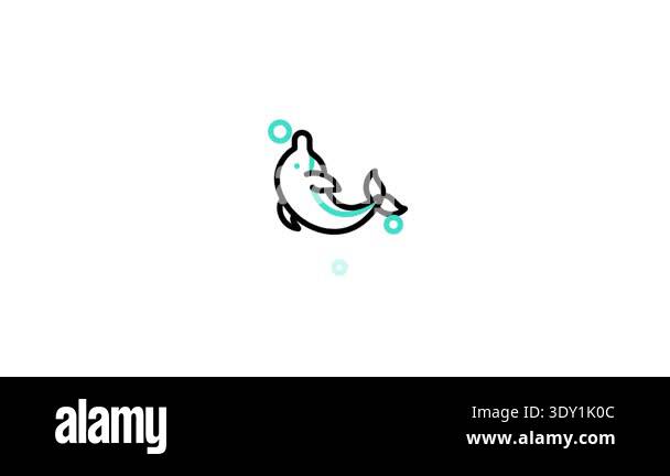 Dolphin Animated Icon Professional animated icon designed for modern ...