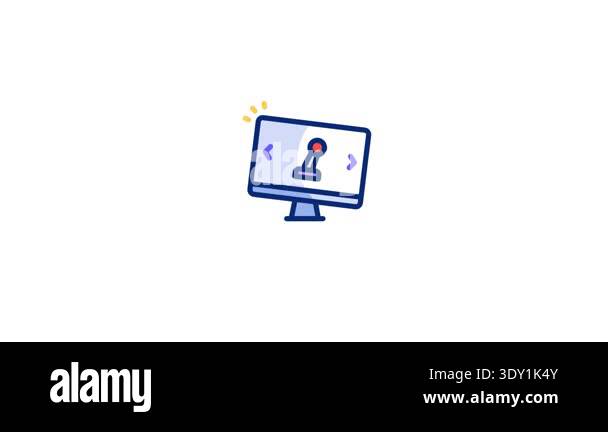 Monitor Animated Icon Professional animated icon designed for modern ...