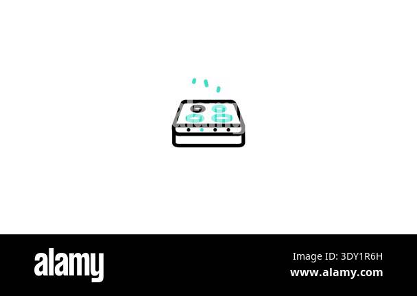 Inductioncooker Animated Icon Professional animated icon designed for ...