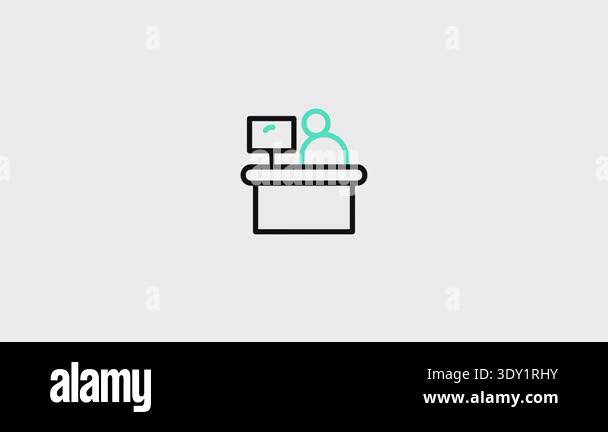 Reception Animated Icon Professional animated icon designed for modern ...
