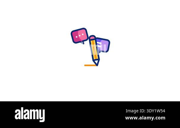 Journalism Animated Icon Professional animated icon designed for modern ...