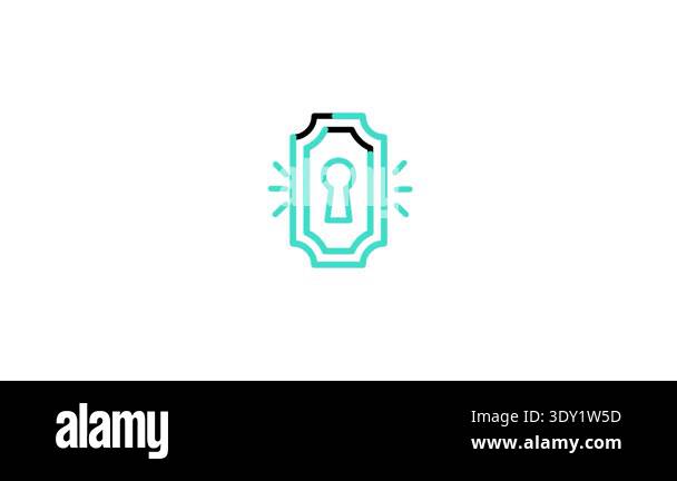 Keyhole Animated Icon Professional animated icon designed for modern ...