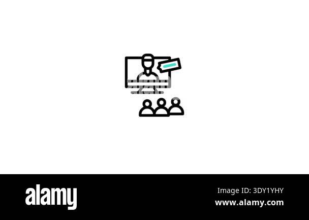 Webinar Animated Icon Professional animated icon designed for modern ...