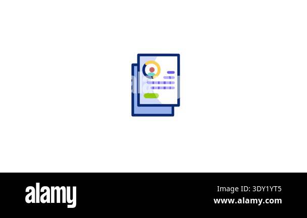 Document Animated Icon Professional animated icon designed for modern ...