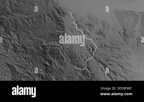 Monsenor Nouel, Dominicana, extruded. Grayscale Stock Video Footage - Alamy