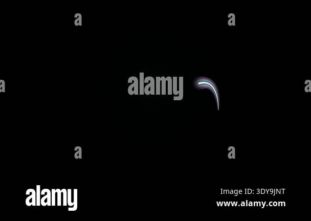Comet or Meteor Streaking Across Dark Space Stock Video Footage - Alamy