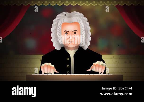 baroque pianist playing clavichord on stage Stock Video Footage - Alamy
