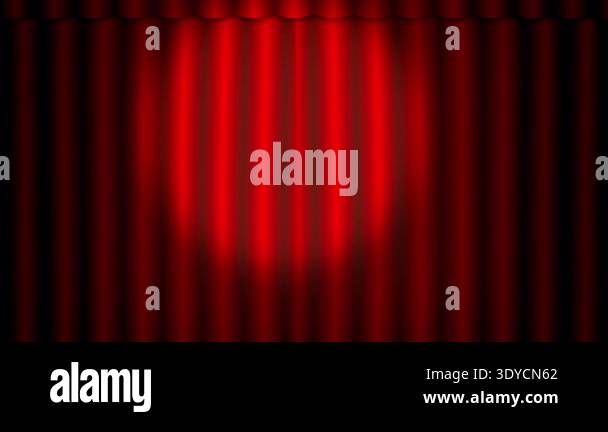 Red theater curtains open to reveal a green screen background. Use this ...