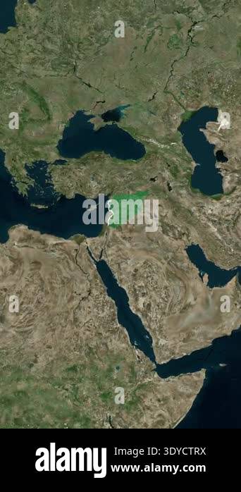 Syria National Border and Geopolitical World Map Background. Diplomatic ...