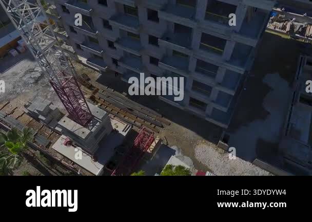 Drone shows urban skeleton Stock Video Footage - Alamy