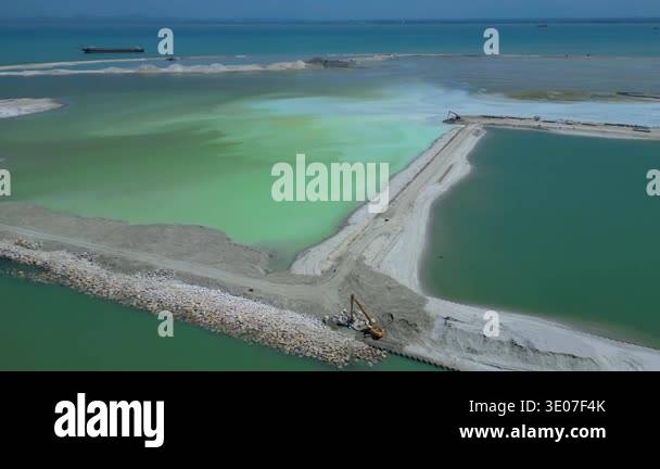 Penang land reclamation project building new artificial island ...