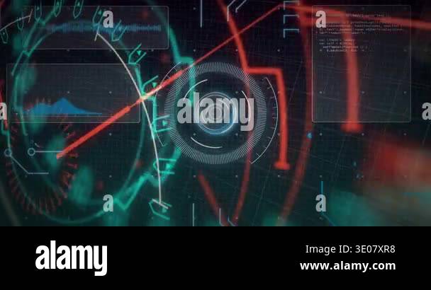 Panel appearing starting HUD reticle spinning, pulsing while code ...
