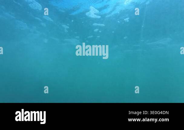 Ocean Underwater Sunlight Slow Motion x4 Filmed at 120fps Stock Video ...