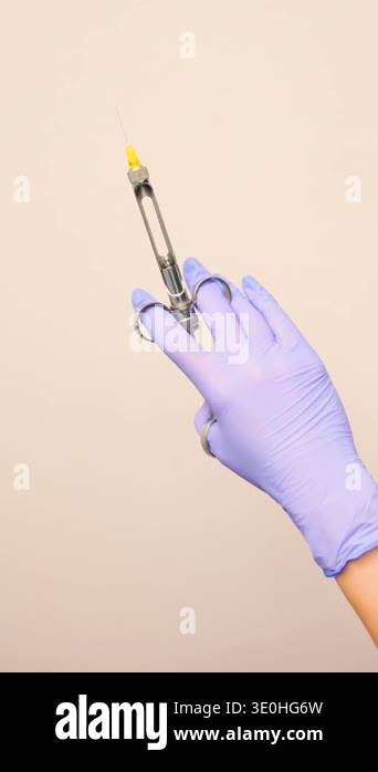 Carpule syringe instrument used for dental anesthesia injection ...