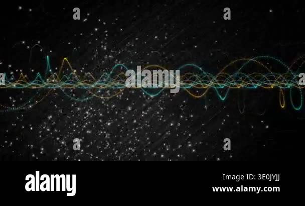 Playback starting, multistrand waveform oscillating and looping with ...