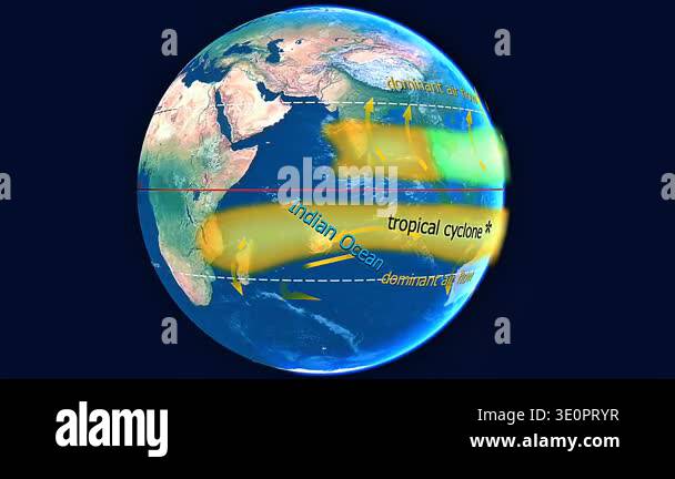 3d animation of hurricane path map showing storm trajectory across ...