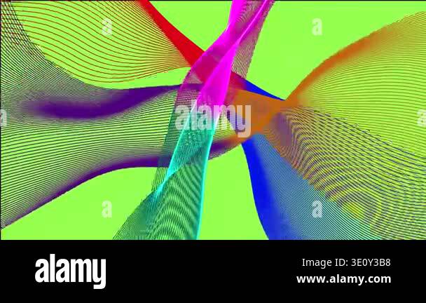 Abstract Colorful Line Art Animation Motion Graphics Background for ...