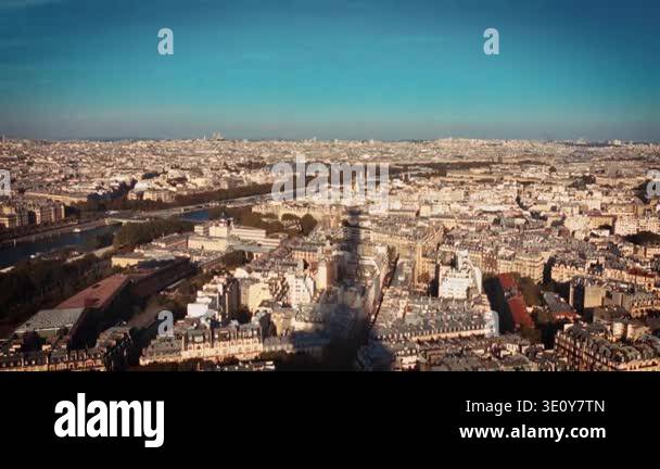 Focuses on paris, france, retro, cityscape, aerial, handheld, blurry ...