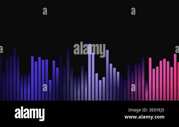 Abstract Gradient Bars on Black Background Stock Video Footage - Alamy