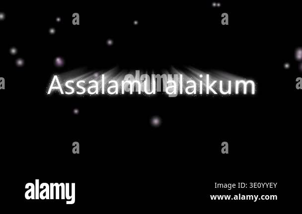 Animated Islamic greeting Assalamu Alaikum Ramadan Eid Mubarak ...