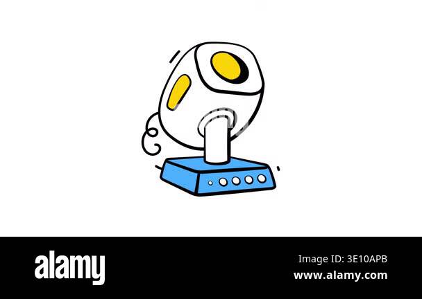 A trendy hand drawn animated icon of spotlight, ready to use Stock ...