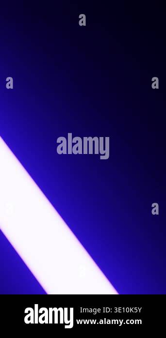 Purple neon light sword activates and deactivates diagonally across the ...